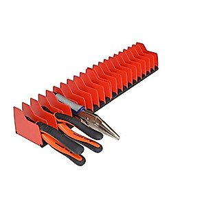 MLTOOLS Pliers Cutters Organizer Pro – Non-Slip Rubber Base Fuel & Solvent Resistant Durable Long-Lasting Tool Storage Box Rack 10 Tools Plier Made in USA | P8248 (2 Pack)