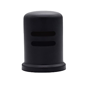 Westbrass D201-1-62 1-5/8" cap diameter 2-1/4 cap height Solid Brass Air Gap Cap Only, Skirted, 1-Pack, Matte Black