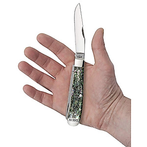 Case WR XX Pocket Knife Abalone Trapper Item #12000 - (8254 SS) - Length Closed: 4 1/8 Inches