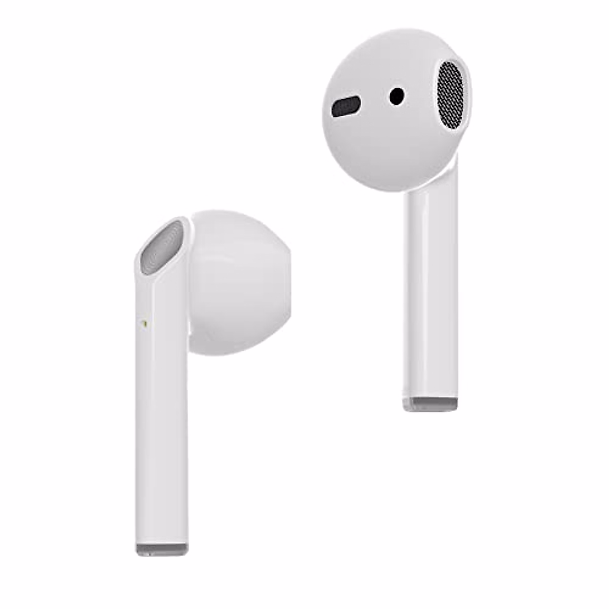 M.TADPOLE Wireless Earbuds Bluetooth 5.1 Smart Touch TWS Semi-in-Ear Sports Stereo Bluetooth Headphones, LED Power Display (White)