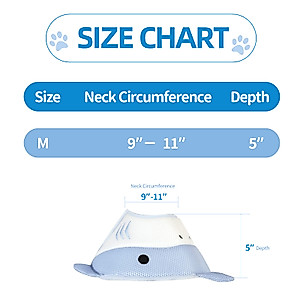 Oceskyha Cat Cone Collar Soft to Stop Licking, Cat Recovery E Collar for Small Large Cats,Collar for Small Dogs Teddy Dog, Cat Neck Cone Alternative for Cats Kittens(Blue Dink)