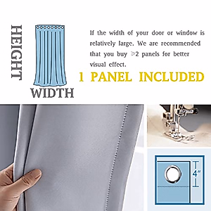 Tree Book Cover Lake Winter Cold Door Panel Curtain Black Drapes for Backdrop Window Decor,1 Panel,(W) 51 X (H) 63 Inches