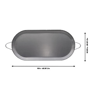 Comal Para Tortillas Grandes Para Estufas for Tortillas y Quesadilla Carbon Steel Heavy Duty Metal Handle (10 Inch)