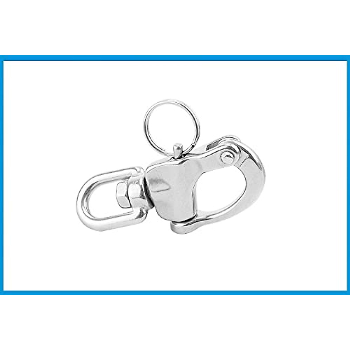 XIOSOIAHOU Hardware Accessories 316 Stainless Steel Swivel Snap Shackle Quick Release Boat Anchor Chain Eye Shackle Swivel Snap Hook for Marine Architectural