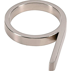 Distinctions 844709 Upgraded 5" Brushed Nickel 5" Floating House Number 9