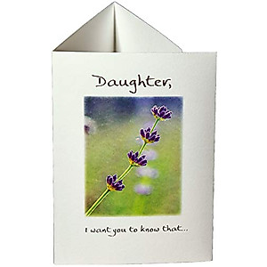 Blue Mountain Arts Greeting Card “Daughter, I Want You To Know That…” Is The Perfect Birthday, Graduation, “Thinking of You,” or “I Love You” Card From a Mom or Dad, by Douglas Pagels