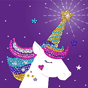 My Unicorn Paradise 4-in-1 DIY Mega Kit for Kids (10 Arts and Crafts Projects: Sewing Kits for Doll and Keychain, Scratch Art, Diamond Art) Handcraft/Creative Art/DIY Craft
