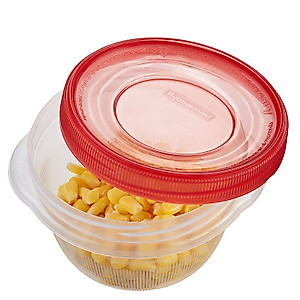 Rubbermaid TakeAlongs Twist & Seal Food Storage Containers, 2 Cup, 3 Count