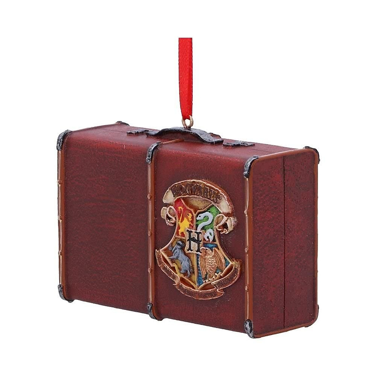 Nemesis Now Harry Potter Hogwarts Suitcase Trunk Hanging Ornament Decoration, Resin, Officially Licensed Harry Potter Merchandise, Hogwarts Giftware, Cast in The Finest Resin, Expertly Hand-Painted