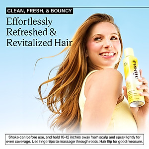 Eva NYC Freshen Up Invisible Dry Shampoo with Argan Oil & Rice Starch for All Hair Types, Non-Toxic, GMO-Free Cleansing Formula