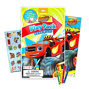 Blaze and the Monster Machines Coloring and Activity Book with Bonus Mini Cars Coloring Book with Stickers (Blaze Party Supplies)