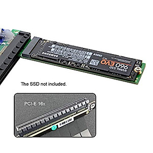 chenyang M.2 NVME to PCIe 3.0 X1 Adapter NVME/AHCI SSD to PCI Express Expansion Card Adapter