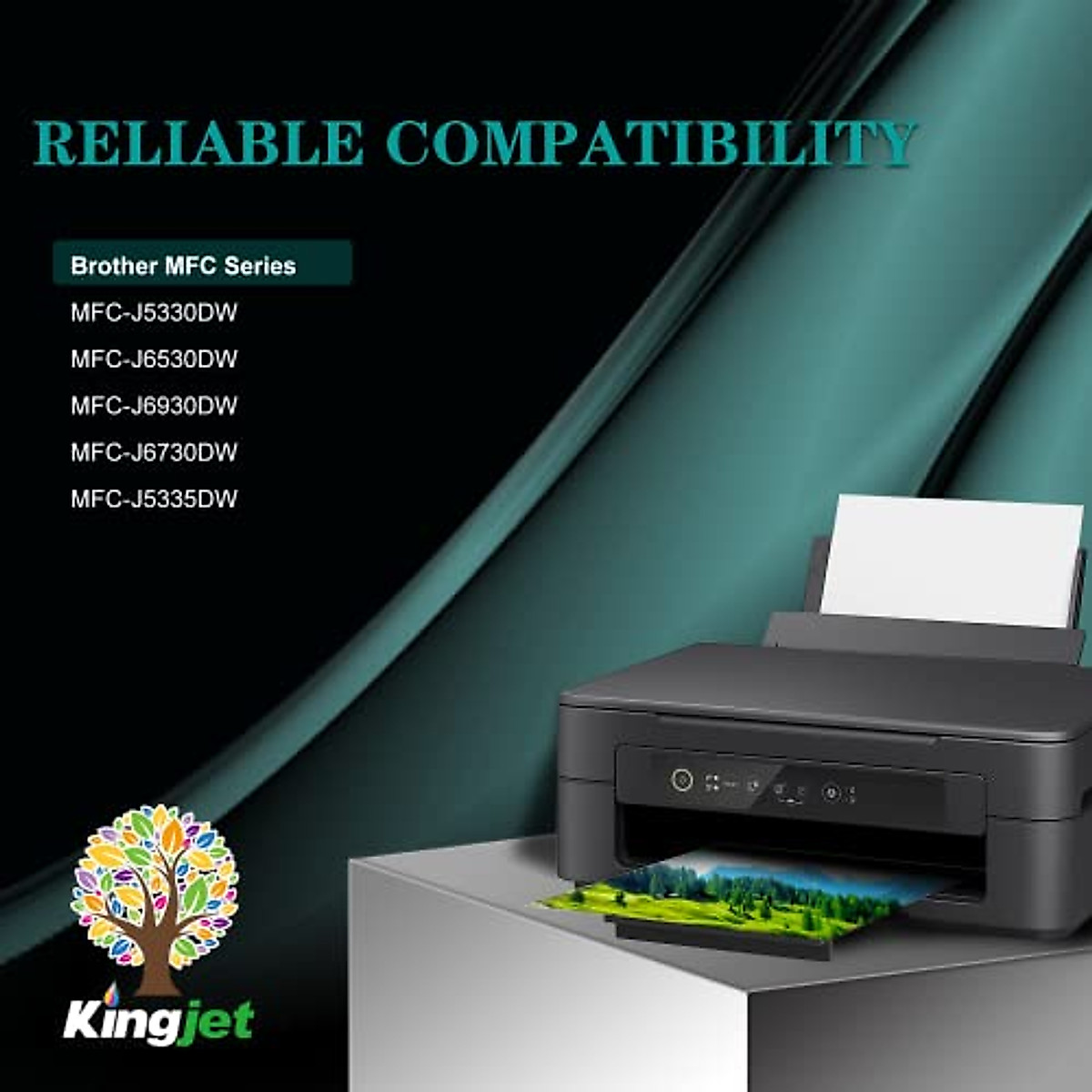 Kingjet Compatible LC3019 Ink Cartridge Replacement for Brother LC3019XXL (4 Black 2 Cyan 2 Magenta 2 Yellow, 10-Pack) High Yield Use with MFC-J5330DW MFC-J6530DW MFC-J6930DW MFC-J6730DW Printer