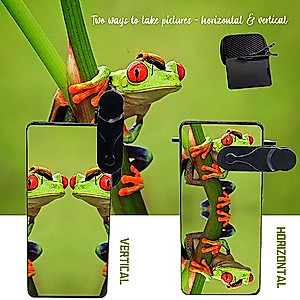 2023 New Smartphone Camera Mirror Reflection Clip Kit, Cell Phone Lens Attachments (White)