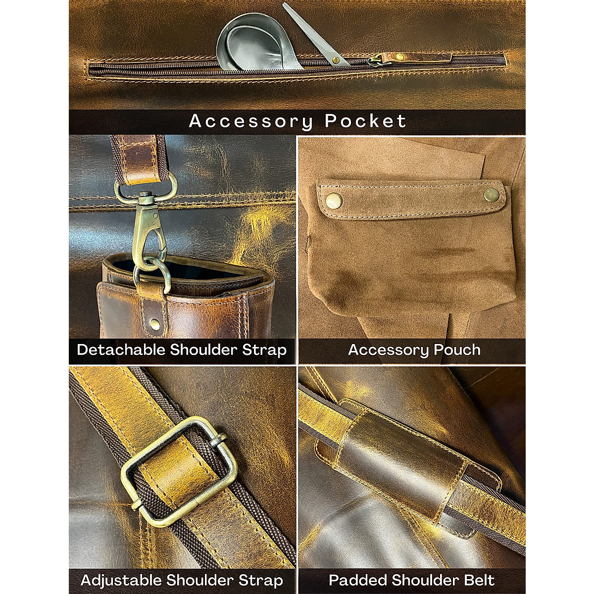 RUSTIC TOWN Leather Knife Roll & Leather Journal - A Perfect Combo for Chefs