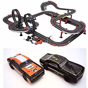 Vintage Muscle Car Huge 1:43 Scale Slot Car Race Track