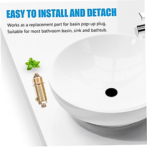 DOITOOL 4 pcs Up Drain Replacement for Bathroom Kitchen Sink Push Spring Mechanism Bolt Waste Stopper Strainer for Control