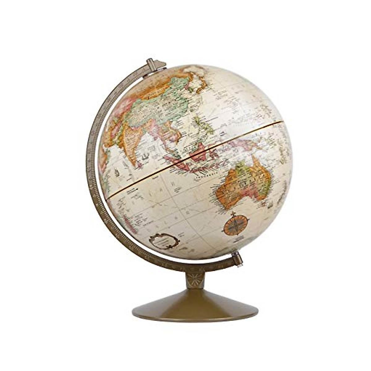 Replogle Globes Franklin World Globe, Antique Ocean, 12-Inch Diameter,Over 4,000 Place Names