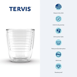 Tervis Barefoot Beach Collection Made in USA Double Walled Insulated Tumbler Travel Cup Keeps Drinks Cold & Hot, 12oz - 4pk, Classic