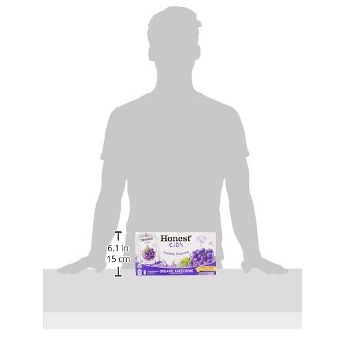 Honest Kids Goodness Grapeness, Grape Organic Fruit Juice Drink, 6.75 fl oz (32 Pack)