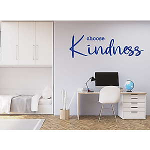 Kindness Vinyl Wall Decal - Customizable Inspirational Quote - Choose Kindness - Home Decor for Bedroom, Family Room, Classroom, or Office - Removable Sticker