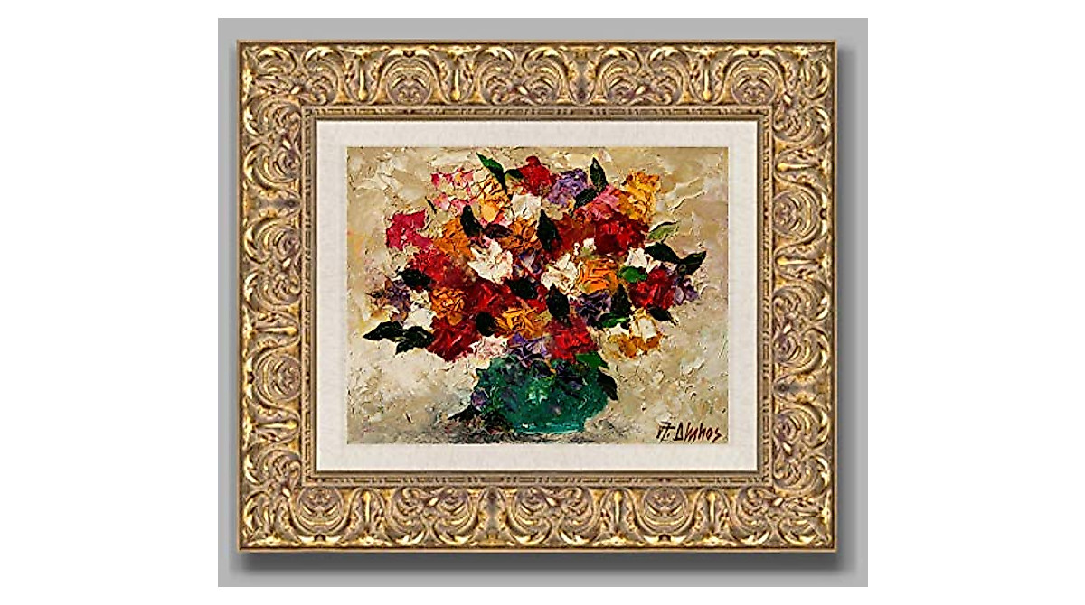 Andre Dluhos: Renowned Rose Still Life Oil Painting Art