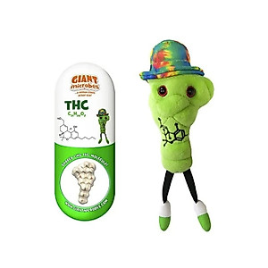 GIANTmicrobes THC Plush – Learn About Tetrahydrocannabinol, Science and Health with This Fun Gift for Friends, Scientists, Educators, Healthcare Experts and Anyone with a Healthy Sense of Humor