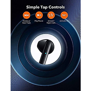 Wireless Earbud, Bluetooth 5.0 Earbud Stereo Bass,Bluetooth Headphones in Ear Noise Cancelling Mic,Earphones IPX5 Waterproof Sports,30H Playtime USB C Mini Charging Case Ear Buds for Android and iOS