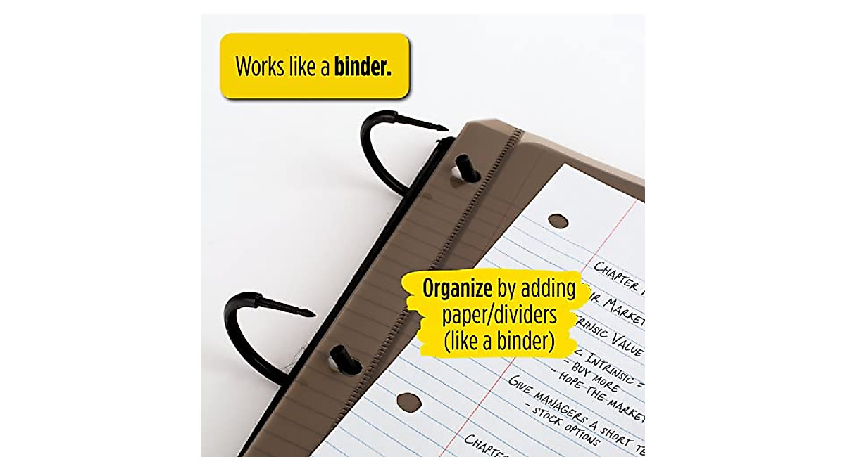 Five Star Flex Hybrid NoteBinder - Durable 1-Inch Notebook & Binder