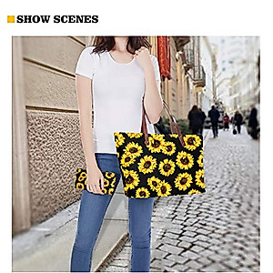 JoyLamoria Chic Animal Chicken Print Shoulder Bags for Women Casual Tote Bag Satchel Bag with Wallet Zipper Closure