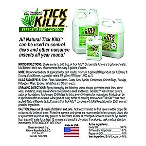 Tick Killz All Natural Bug Killer Insect Repellent Pest Control Concentrate 64 Ounce