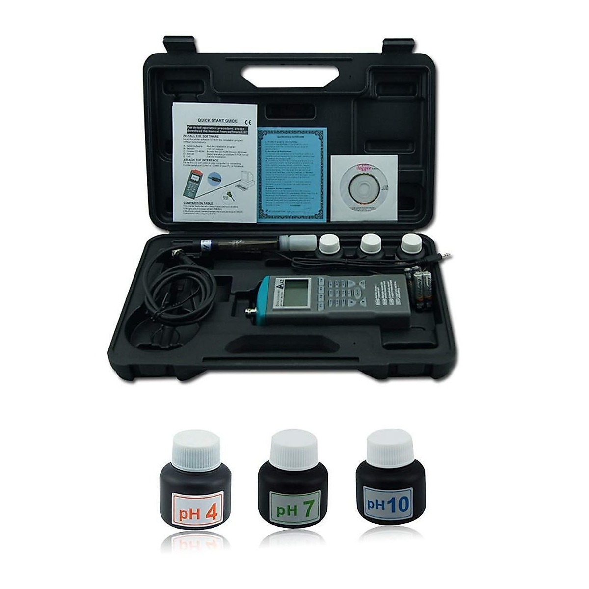 ShiSyan Y-LKUN Water Quality Meter AZ9661 Portable Orp Meter Handheld Water Quality Test Meter Aquarium Pool Drinking Water Testing Probe Digital Ph Mv Meter Data Logger Moisture Meter