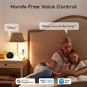 Geeni DOT Smart Wi-Fi Outlet Plug, White, (2 Pack) – No Hub Required – Works with Amazon Alexa and Google Assistant, Requires 2.4 GHz Wi-Fi