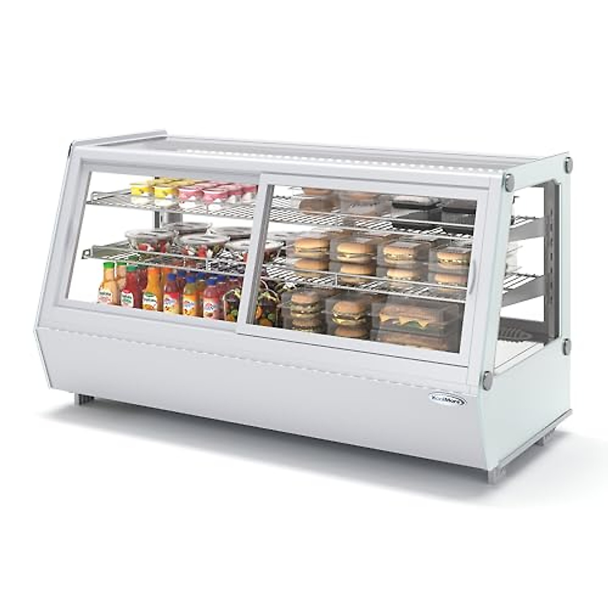 KoolMore CDC-250-WH 48 in. Self-Service Countertop Bakery Display Refrigerator in White