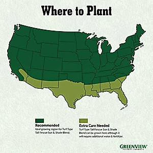 GreenView Fairway Formula Grass Seed Turf Type Tall Fescue Sun & Shade Blend - 20 lbs.