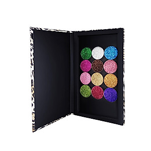 Allwon Magnetic Makeup Palette Leopard Empty Makeup Palette for Eyeshadow Lipstick Blush Powder
