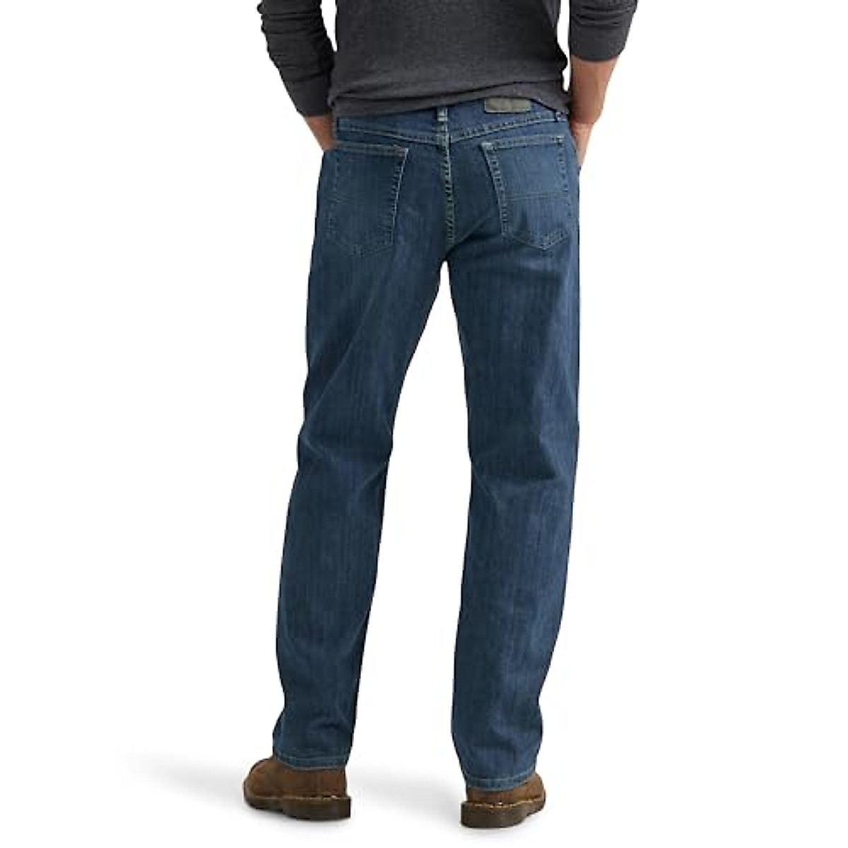 Wrangler Authentics Men's Classic 5-Pocket Relaxed Fit Flex Jean Slate Flex 40W x 32L