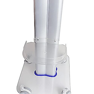 LOHISHILO Beauty Salon SPA Trolley Cart Pedestal Acrylic Rolling Cart Wheel Stand Storage, for Hospitals, Clinics, Dentistry