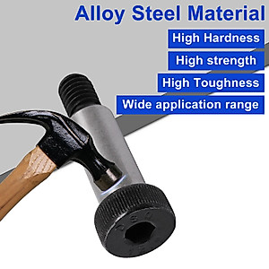 Sydien 6Pcs Alloy Steel Shoulder Bolt #10-24 UNC Thread Shoulder Dia 1/4" Shoulder Length 5/8"