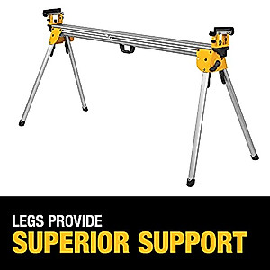 DEWALT Miter Saw Stand, Heavy Duty, 500 lb. Capacity, Portable with Leg Locks (DWX723),Silver