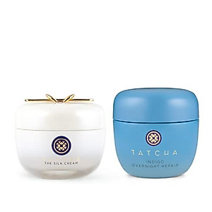 TATCHA Firming Nourishment AM + PM Duo: The Silk Cream + Indigo Overnight Repair
