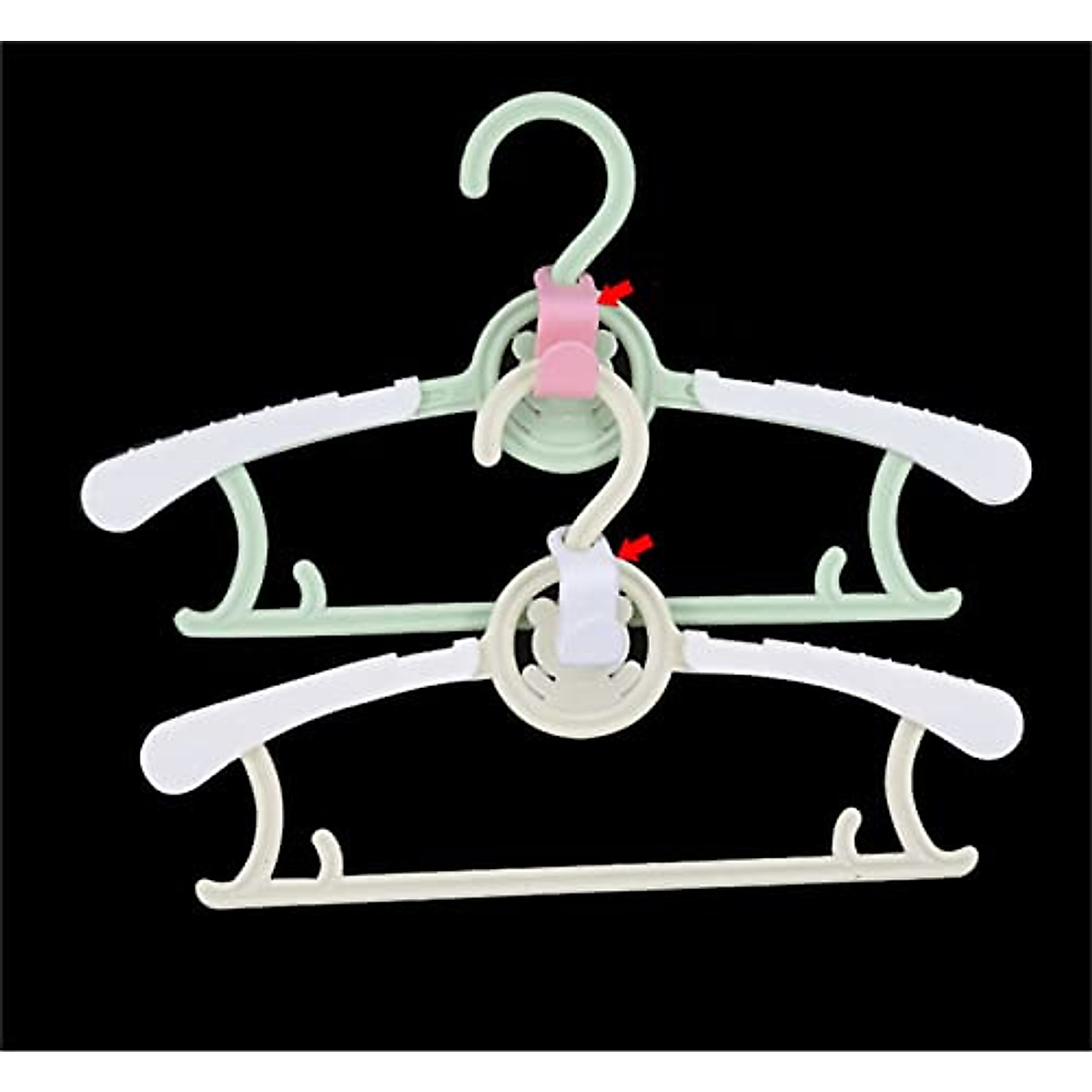 KK5 Hanger Connector Hooks Clothes Connection Cascading Hangers for Clothes Storage & Display in Closet or Store, Heavy Duty Space Saving Outfit Hangers Hanger Extender Clips