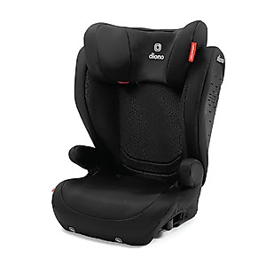 Diono Monterey 4DXT Latch, 2-in-1 High Back Booster Car Seat with Expandable Height, Width, Advanced Side Impact Protection, 8 Years 1 Booster, Black