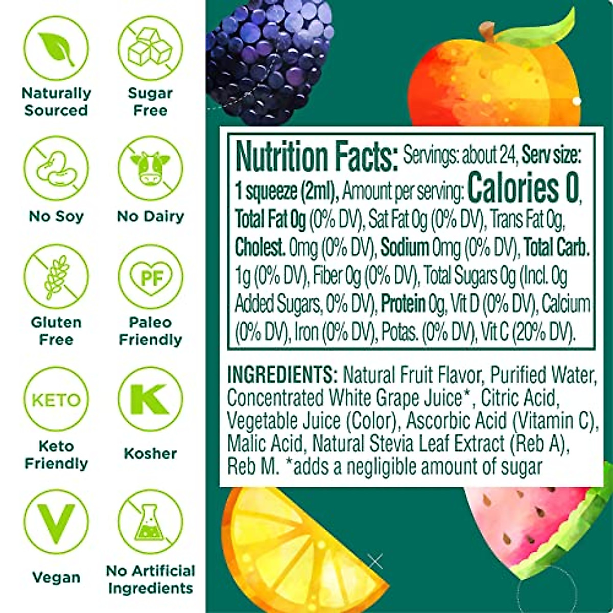 Stur Liquid Water Enhancer | Classic Variety | Sweetened with Stevia | High in Vitamin C & Antioxidants | Sugar Free | Zero Calories | Keto | Vegan | 5 Bottles, Makes 120 Drinks