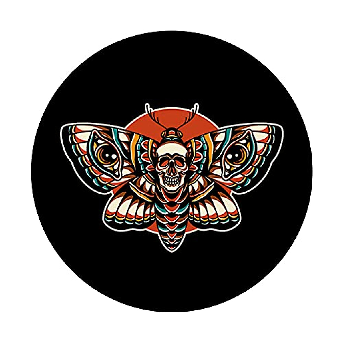 Idle Fury Apparel Death's-head Hawkmoth Tattoo Inspired PopSockets Swappable PopGrip