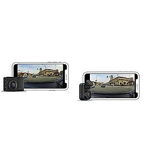 Garmin Dash Cam 67W, 1440p and Extra-Wide 180-degree FOV & Dash Cam Mini 2, Tiny Size, 1080p and 140-degree FOV, Monitor Your Vehicle While Away w/ New Connected Features, Voice Control