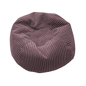 Factory Direct Partners 30" Soft, Plush Corduroy Bean Bag Chair, Furniture for Kid's Bedroom, Playroom, Rec Room; Perfect for Reading or Relaxing; Complete, Filled, Ready to Use - Lavender, 14623-LV