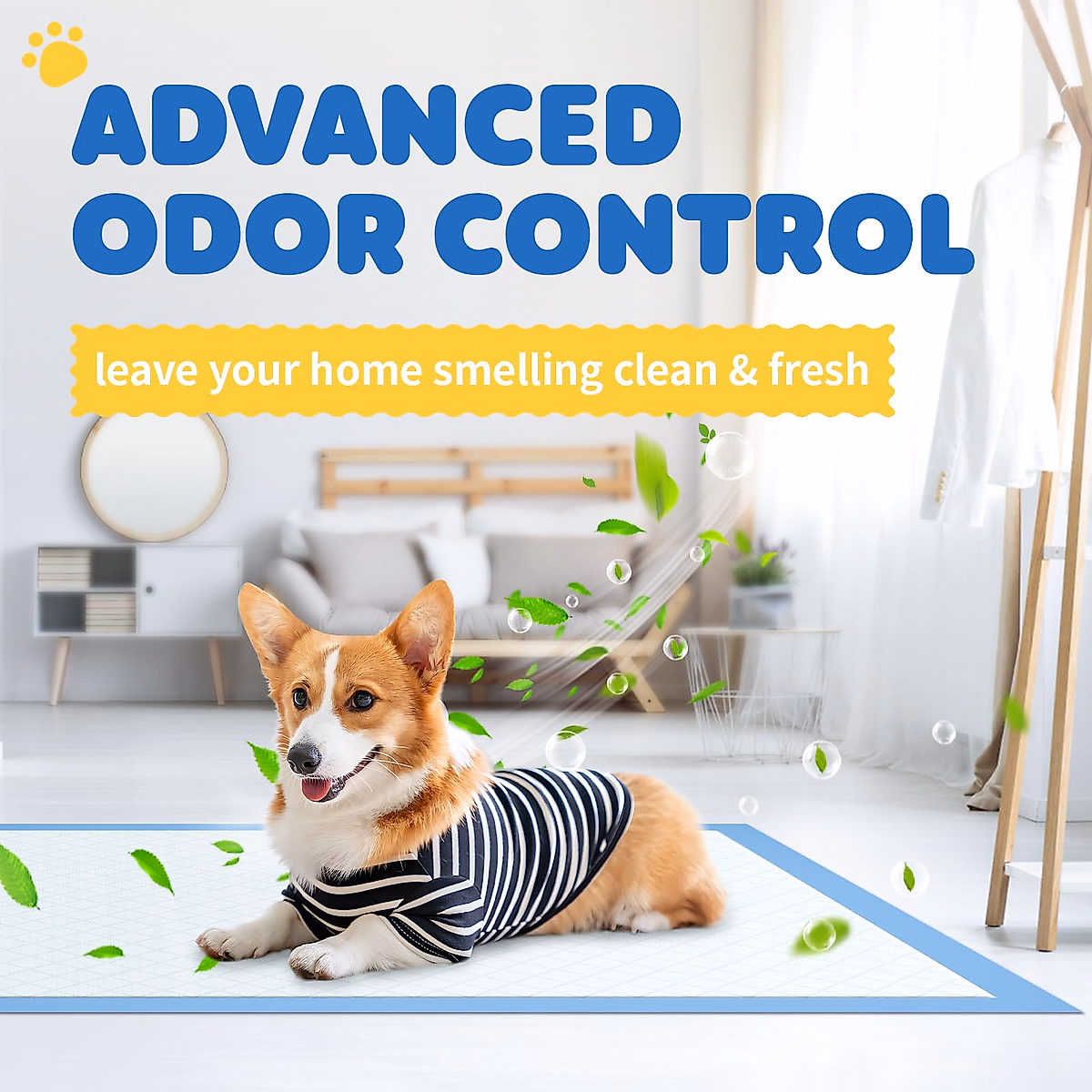 Powools 100-Pack X-Large Puppy Pads - 34'' x 28'' Pee Pads for Dogs Potty Training with Leak-Proof Quick-Dry Design, 6-Layer Wee Wee Pads for Dogs