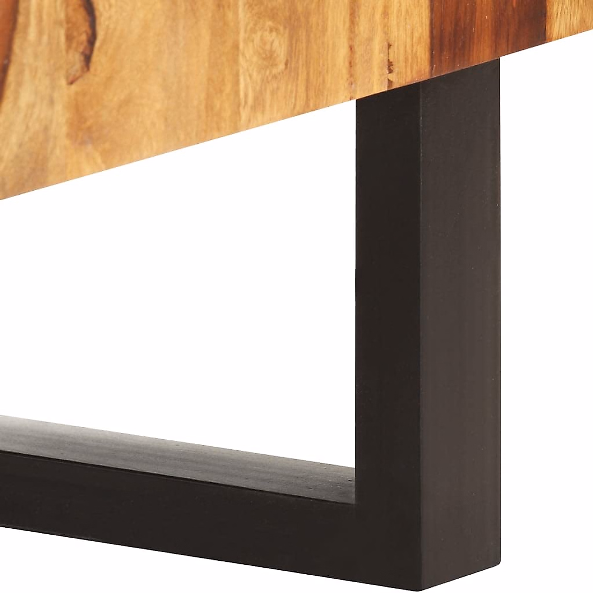 vidaXL TV Stand, TV Unit for Living Room Bedroom, Sideboard with Storage, TV Console Media Unit Cupboard, Industrial Style, Solid Wood Sheesham