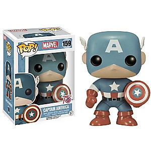 Funko POP Marvel: Captain America Sepia Tone 75th Anniversary Action Figure (Amazon Exclusive)